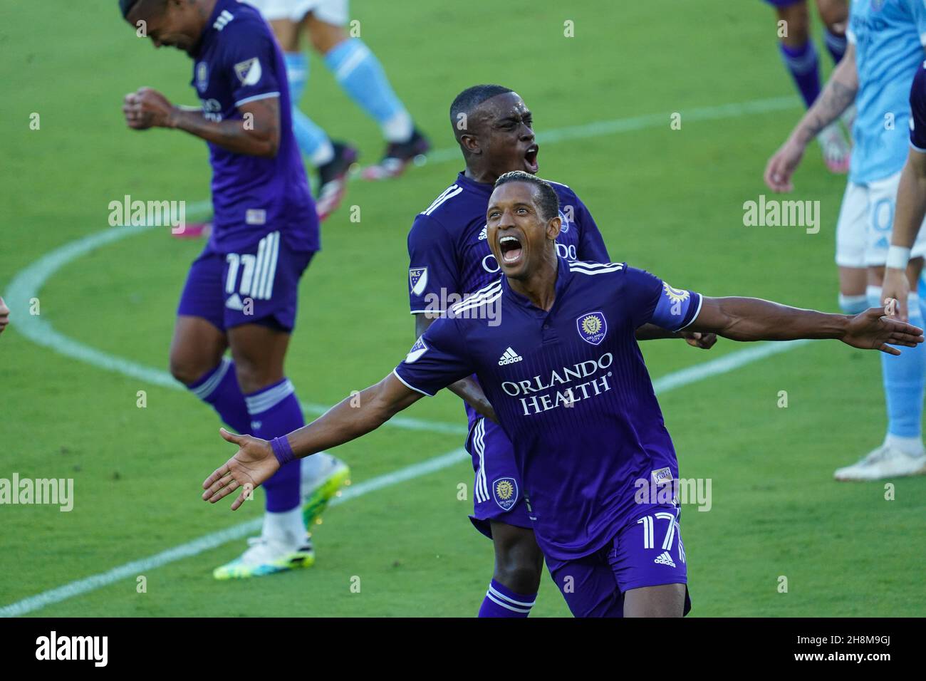 Orlando, Florida, USA, May 8, 2021, New York City FC face Orlando City ...