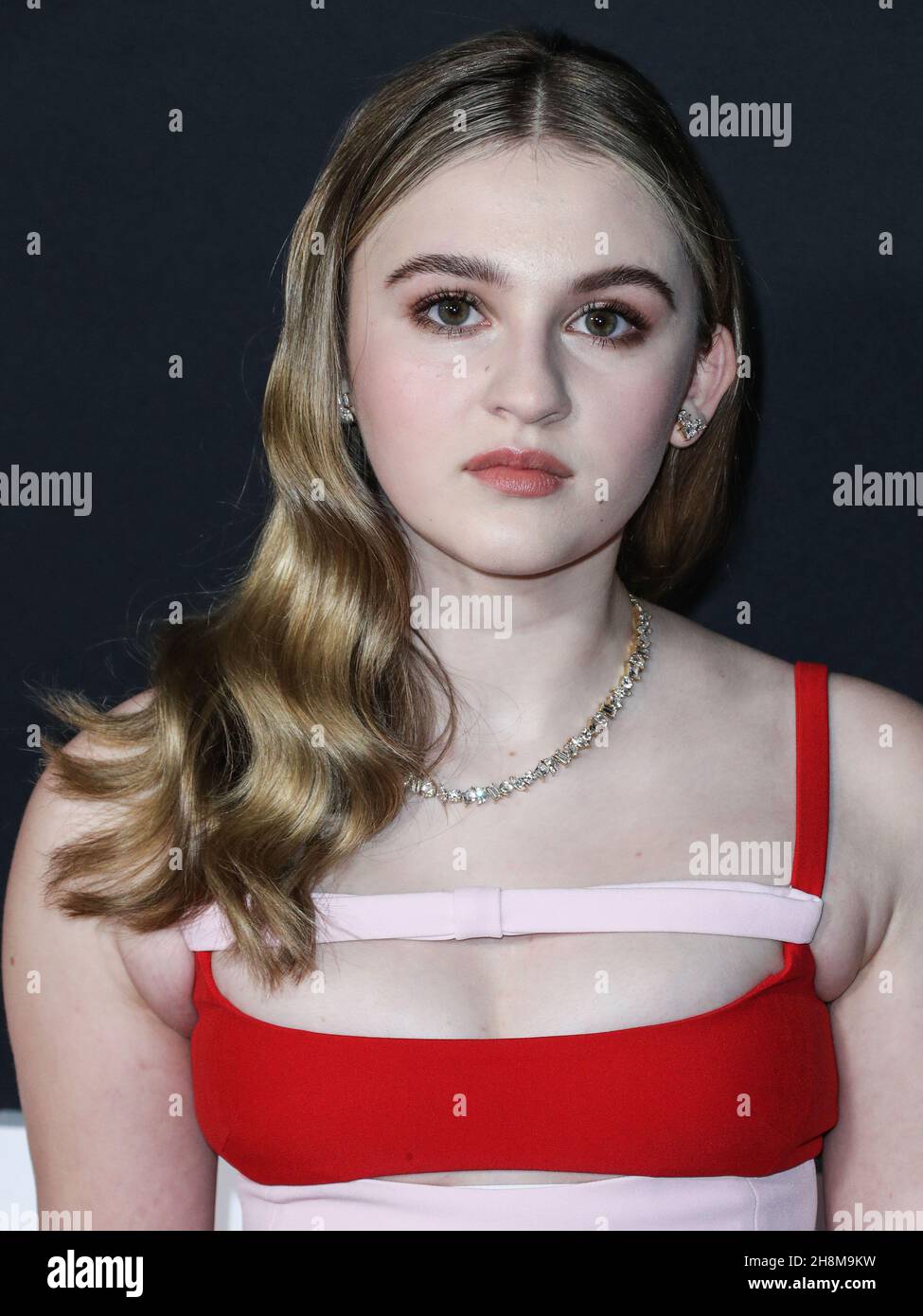 LOS ANGELES, CALIFORNIA, USA - NOVEMBER 30: Actress Emma Nelson wearing ...