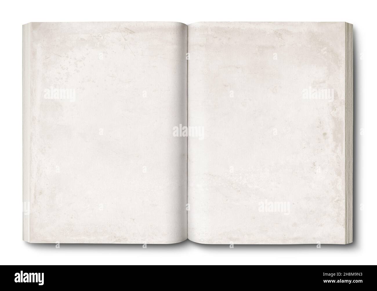 White open book isolated on white Stock Photo - Alamy