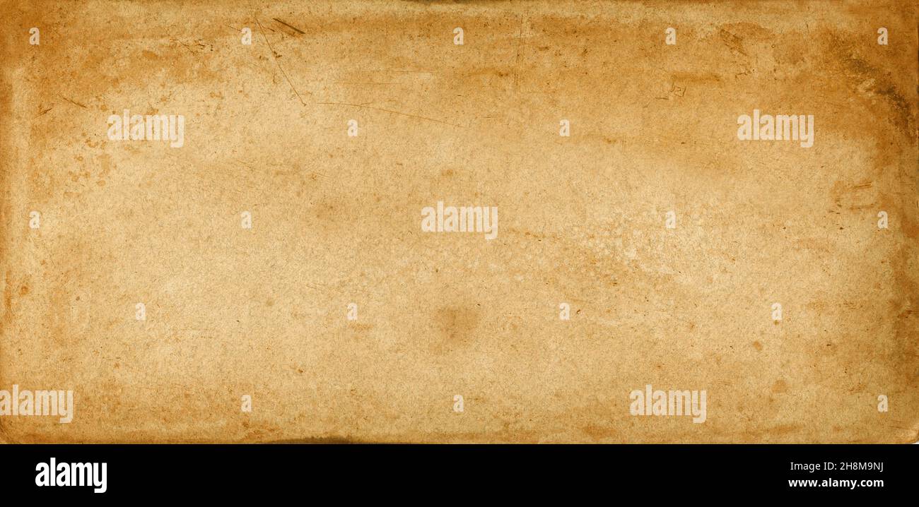 Old used paper texture isolated on white. Horizontal banner Stock Photo ...