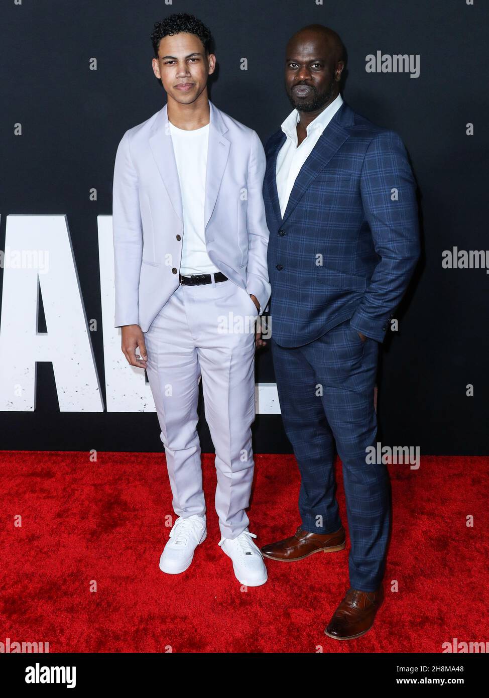 LOS ANGELES, CALIFORNIA, USA - NOVEMBER 30: Actors Jude Wilson and Garfield Wilson arrive at the ...