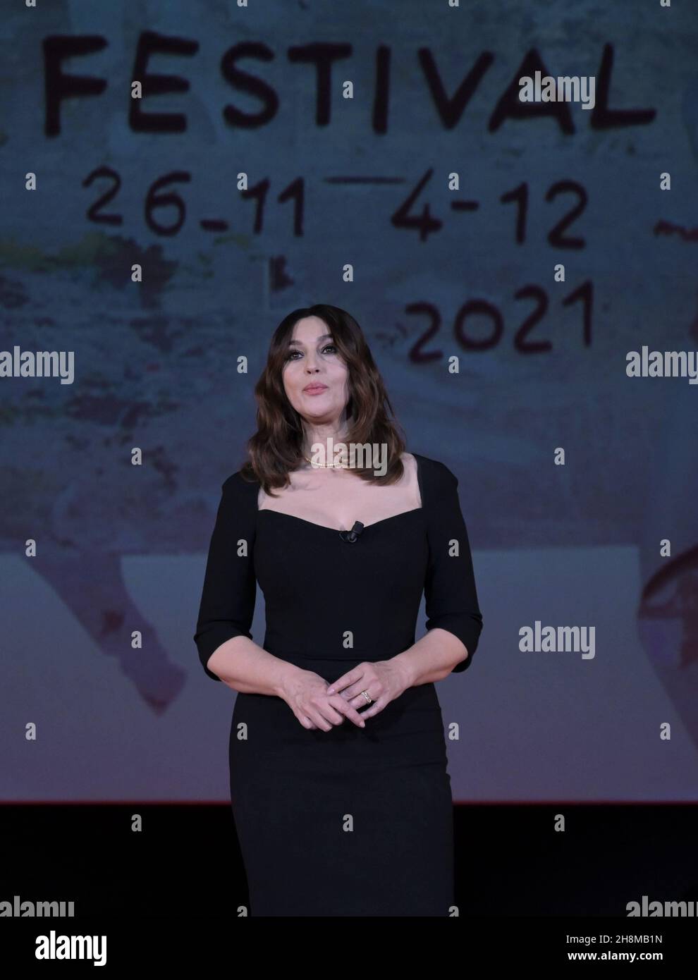 Turin, Italy. 30th Nov, 2021. Turin, Monica Bellucci Stella della Mole ...