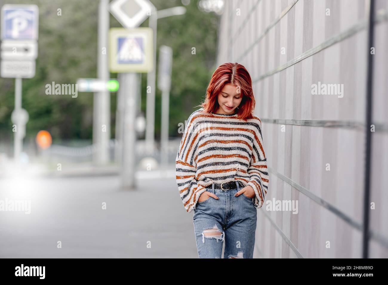 Stylish girl portrait Stock Photo - Alamy