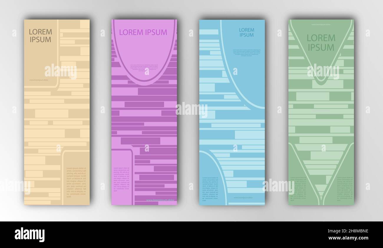 set of abstract patterns for banners, textures, textiles, cards ...