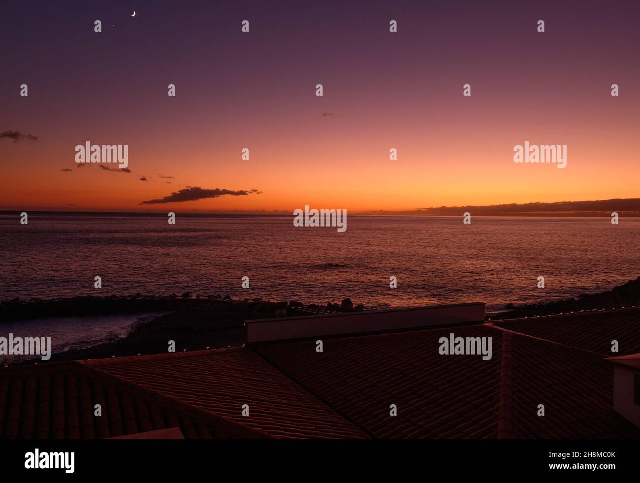 Ponta do sol village, sunset, Madeira island, Portugal Stock Photo - Alamy