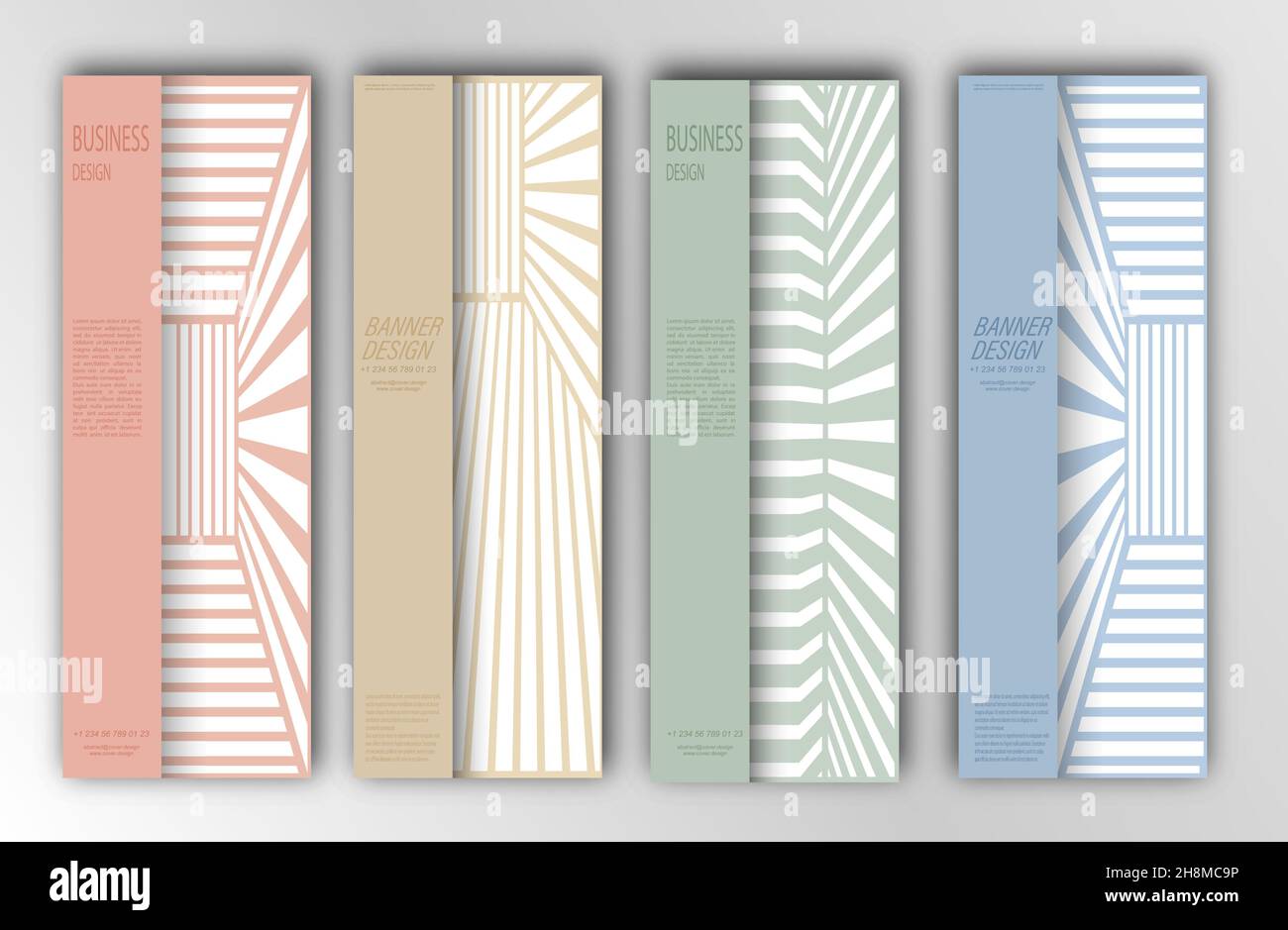 set of abstract patterns for banners, textures, textiles, cards ...