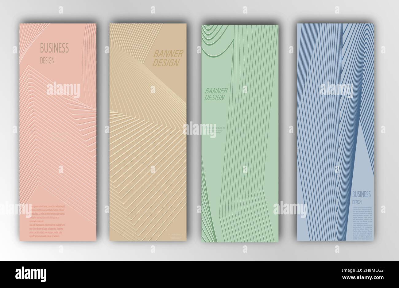 set of abstract patterns for banners, textures, textiles, cards ...