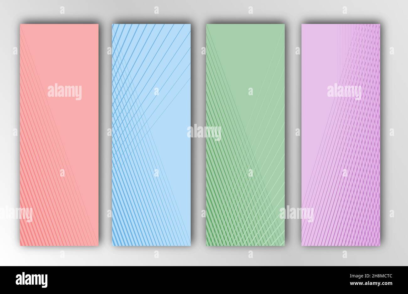 set of abstract patterns for banners, textures, textiles, cards ...