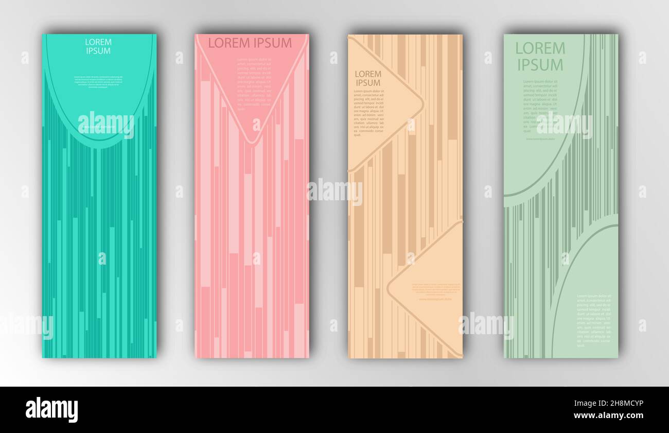 set of abstract patterns for banners, textures, textiles, cards ...