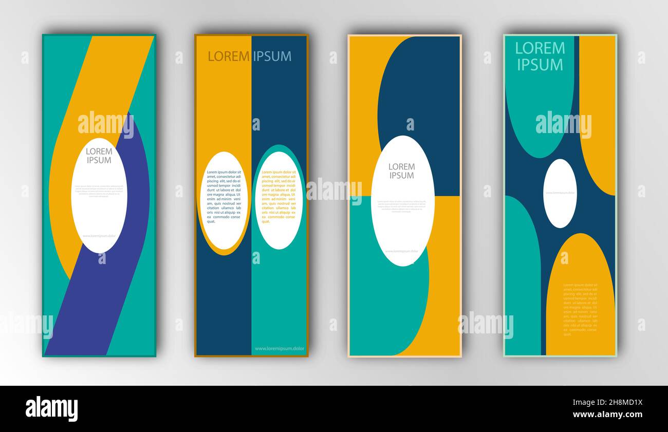 set of abstract patterns for banners, textures, textiles, cards ...