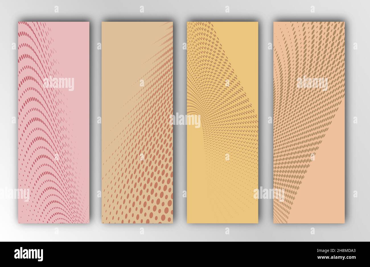 set of abstract patterns for banners, textures, textiles, cards ...