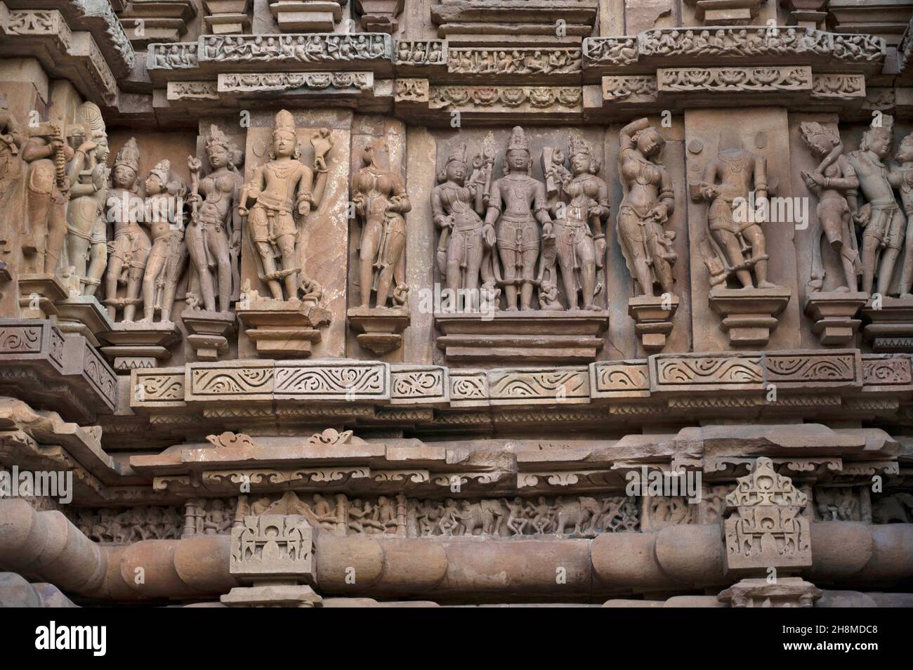 VISHWANATH TEMPLE: Lord Ram and other sculptures. Western Group ...