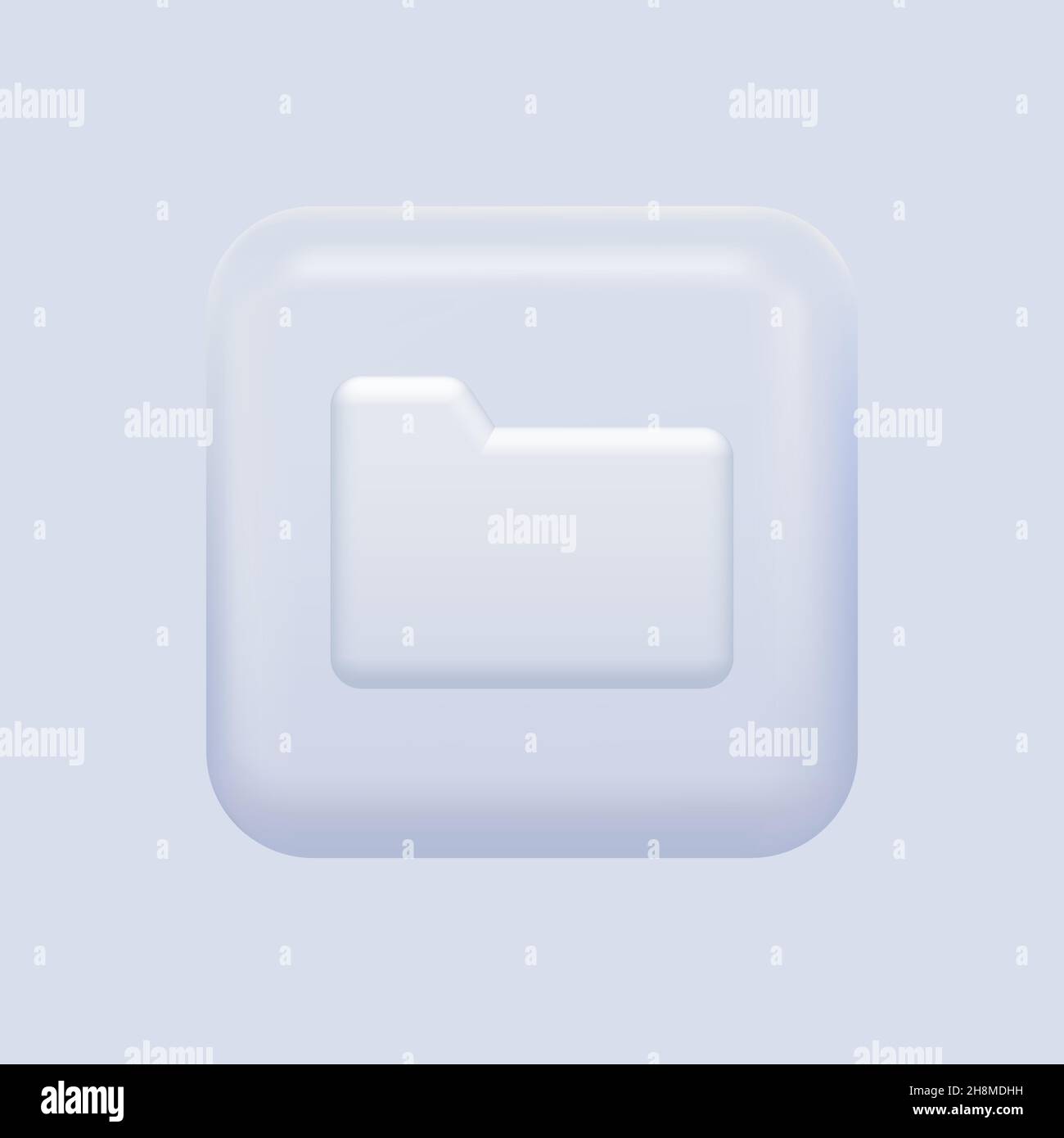 Simple White Folder Icon. Vector illustration Stock Vector Image & Art ...