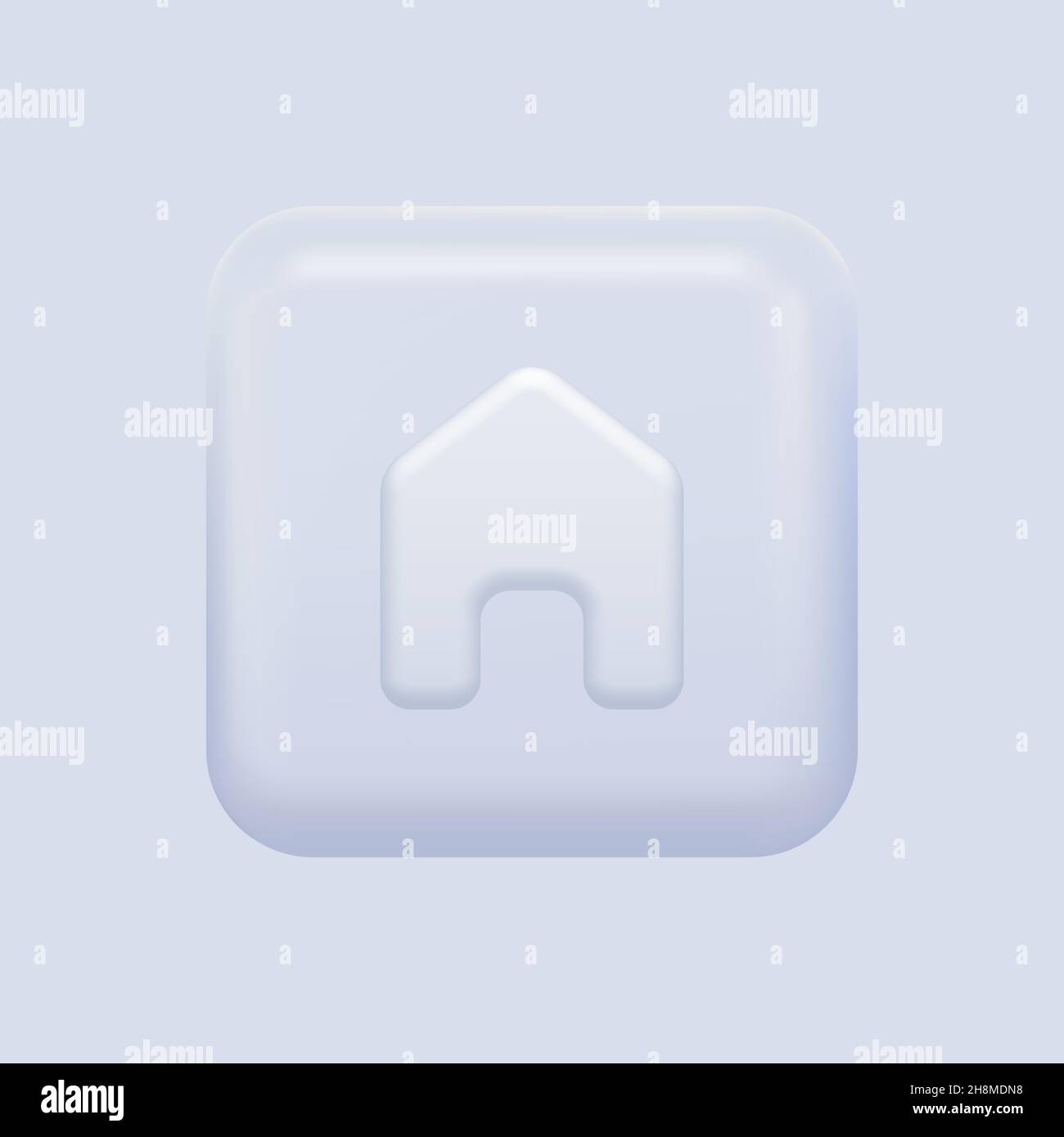 White Simple Home Icon. Vector illustration Stock Vector Image & Art ...