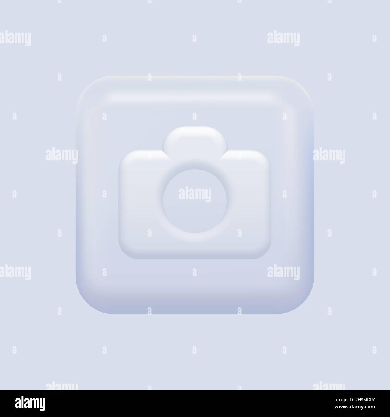 White Camera Icon. Isolated Element. Vector illustration Stock Vector ...