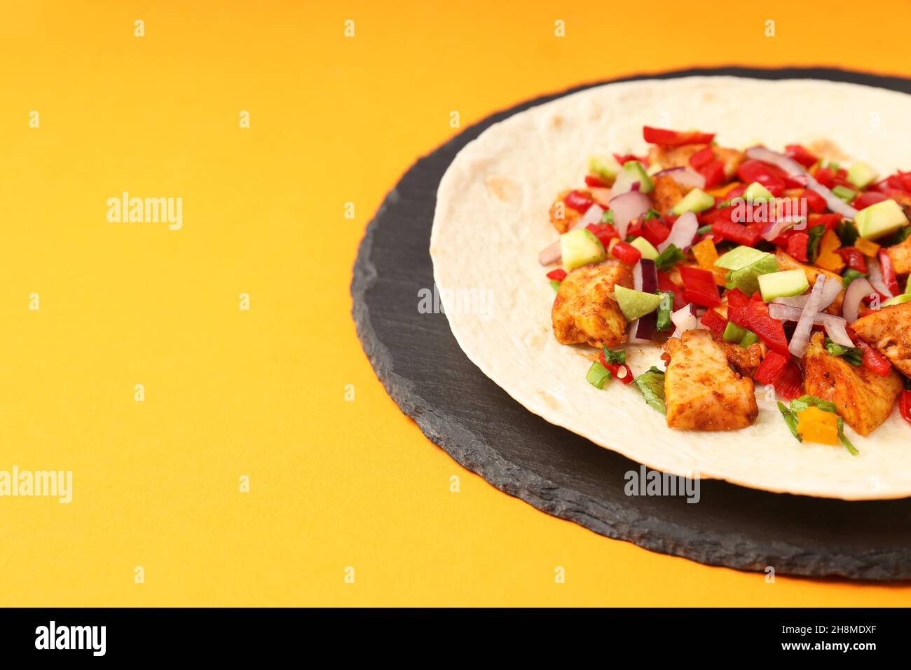 Board tacos tasty guacamole hi-res stock photography and images - Alamy
