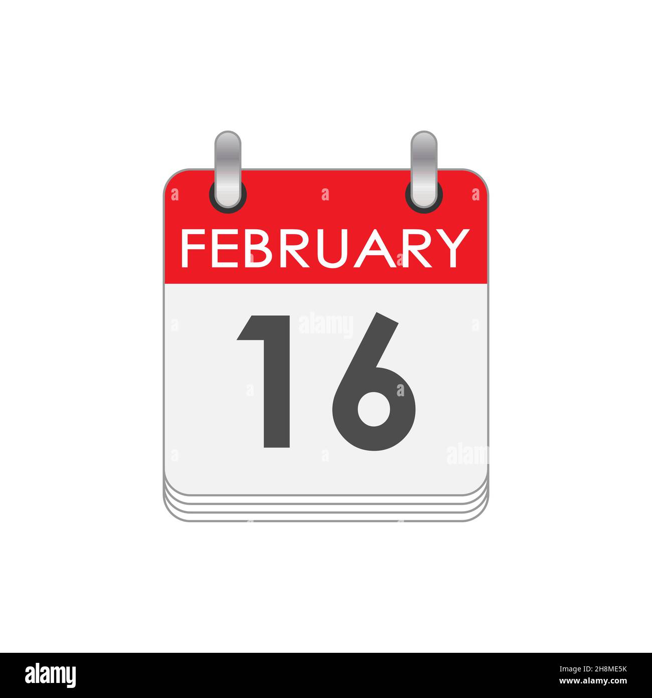 16 february icon hi-res stock photography and images - Alamy