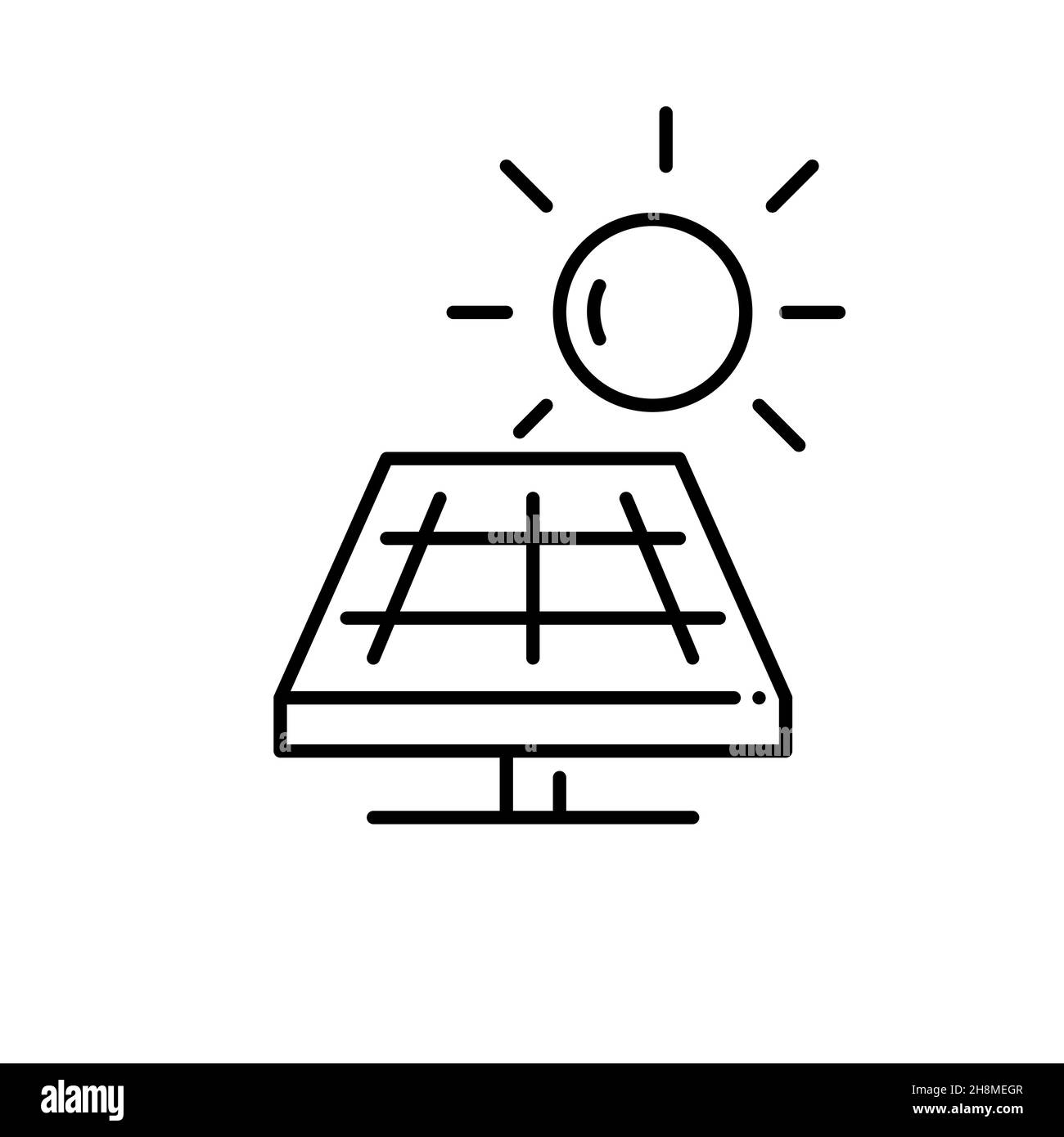 Solar panels for power generation. Green sustainable alternative energy ...