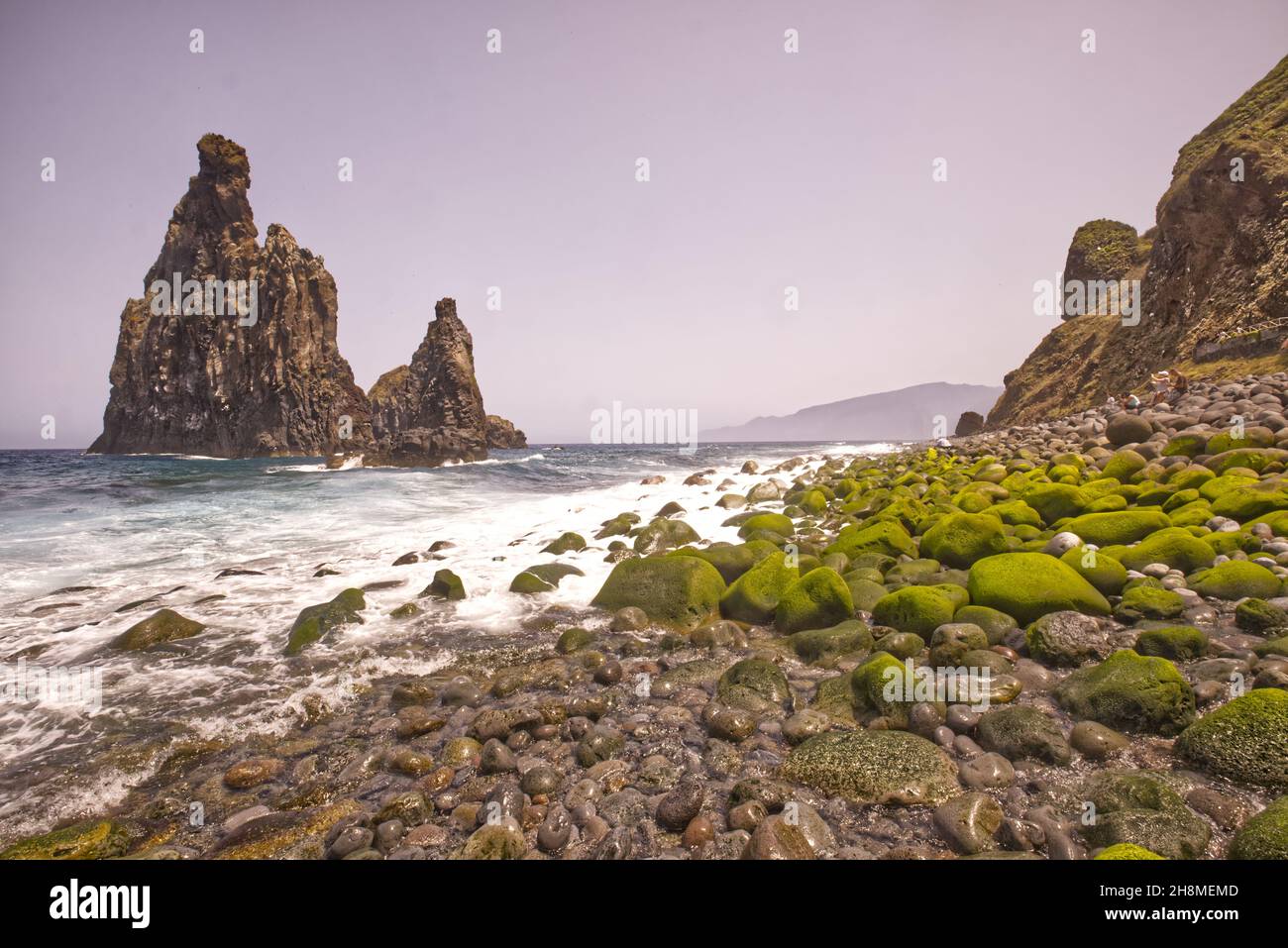 nice rocky coast with stones of madeira island Stock Photo - Alamy