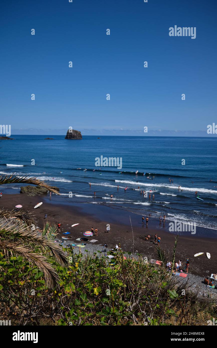Maiata Beach, Porto da Cruz, Madeira Island Stock Photo - Alamy