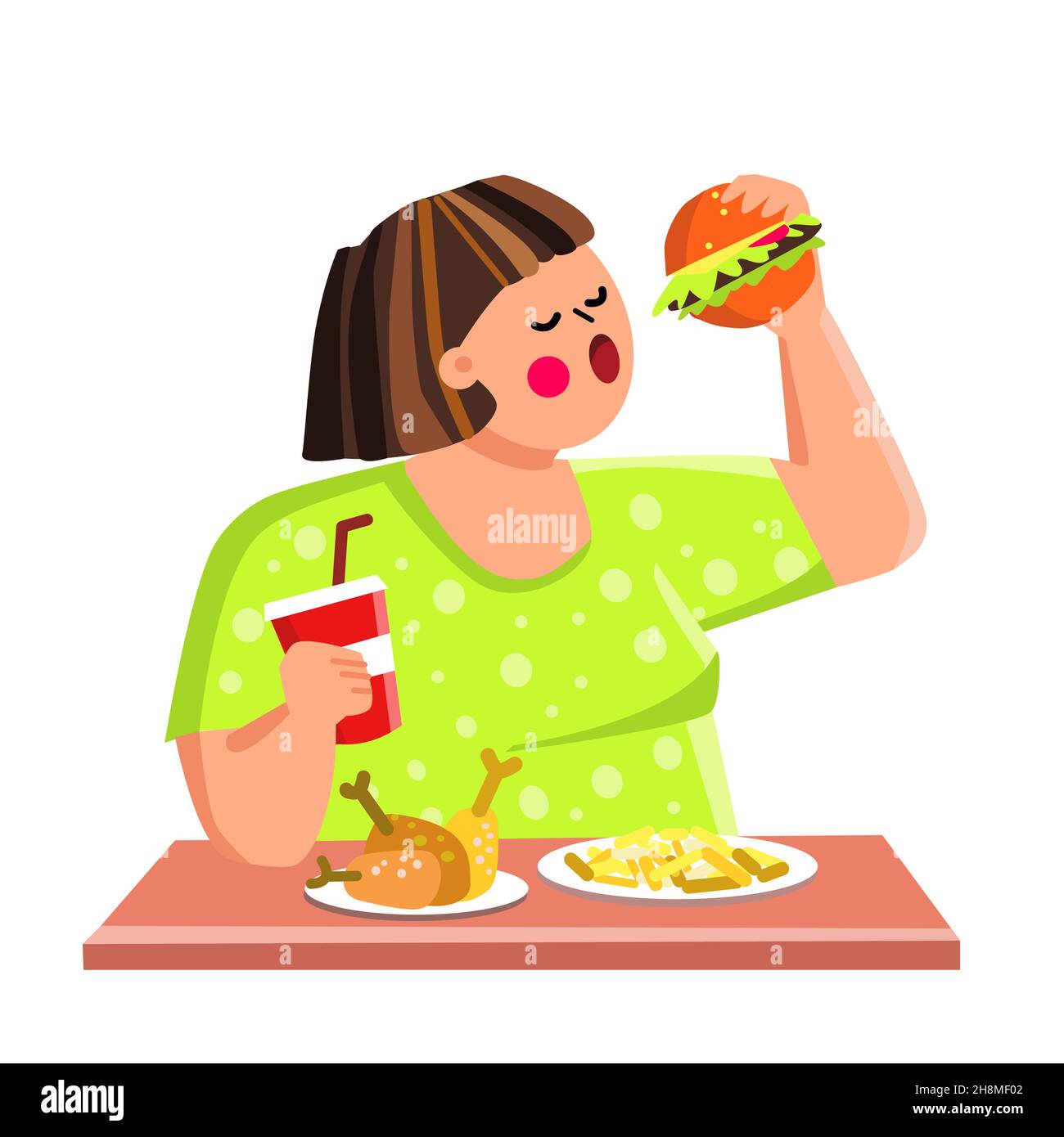 eating food habits vector Stock Vector Image & Art - Alamy