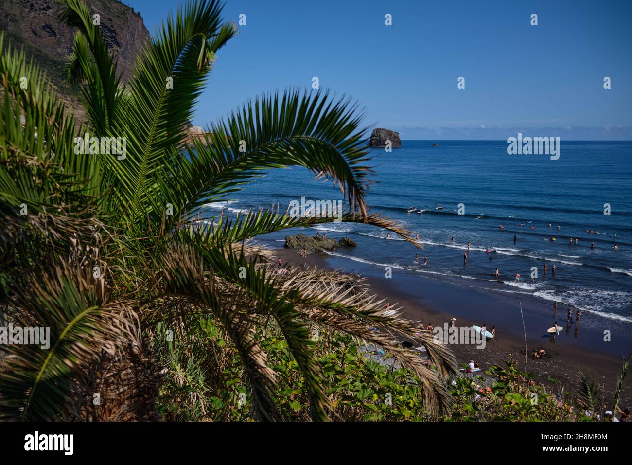 Maiata Beach, Porto da Cruz, Madeira Island Stock Photo - Alamy