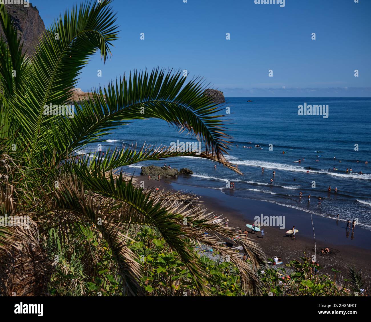 Maiata Beach, Porto da Cruz, Madeira Island Stock Photo - Alamy