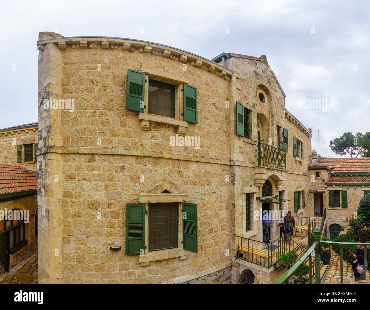 View of the historic Tabor House, built 1882, in Jerusalem, Israel ...