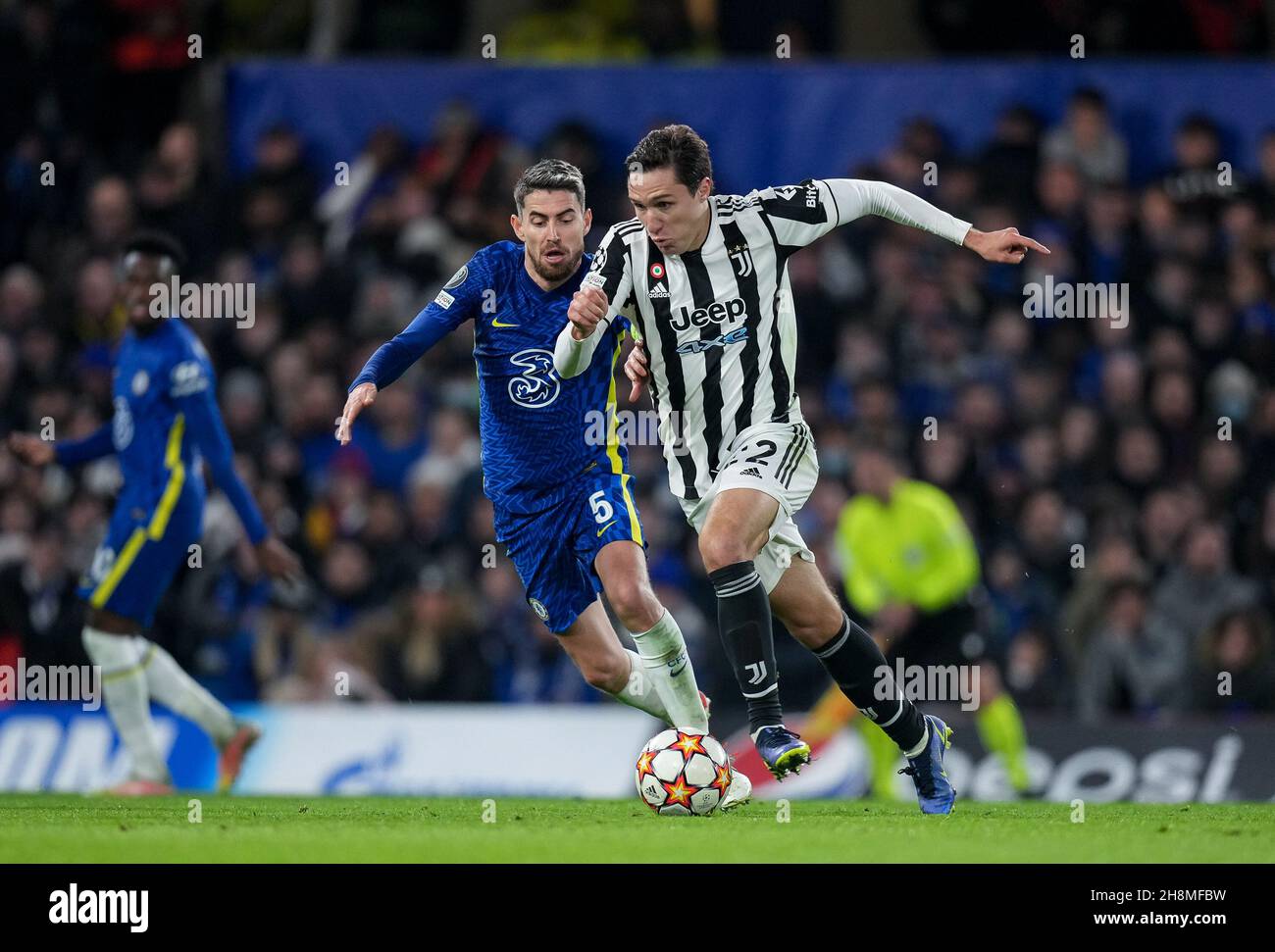 London, UK. 23rd Nov, 2021. Federico Chiesa (on loan from Fiorentina ...