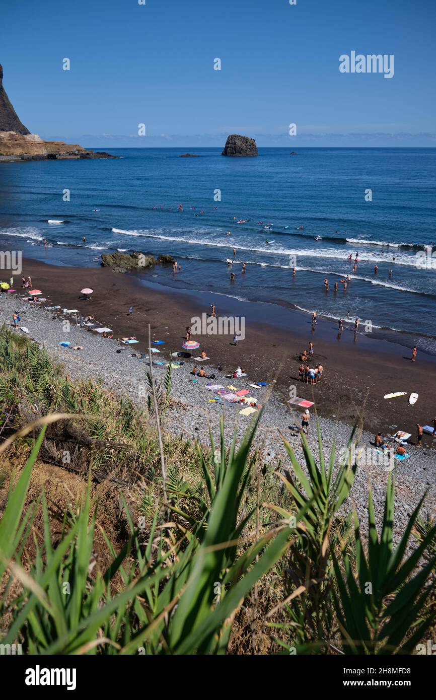 Maiata Beach, Porto da Cruz, Madeira Island Stock Photo - Alamy