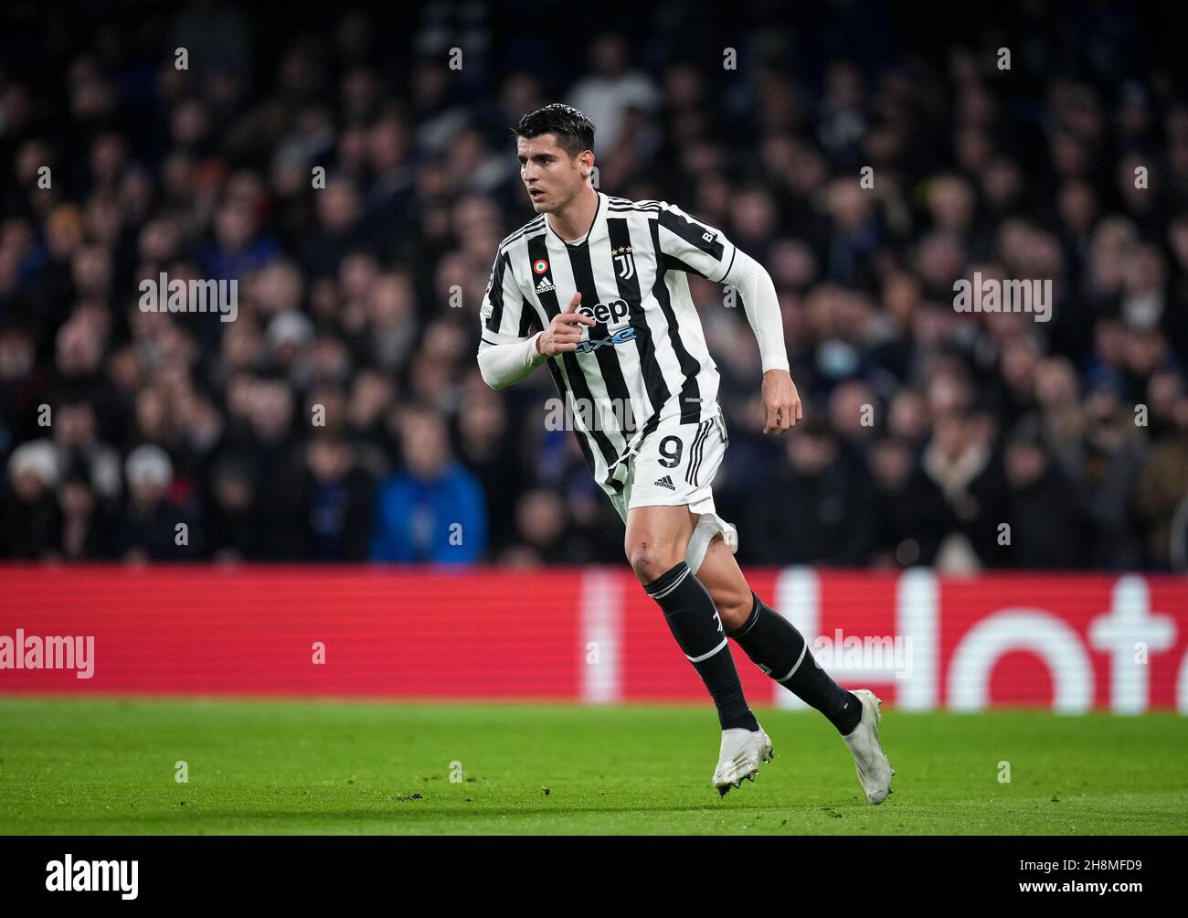London, UK. 23rd Nov, 2021. Álvaro Morata (on loan from Atlético Madrid ...