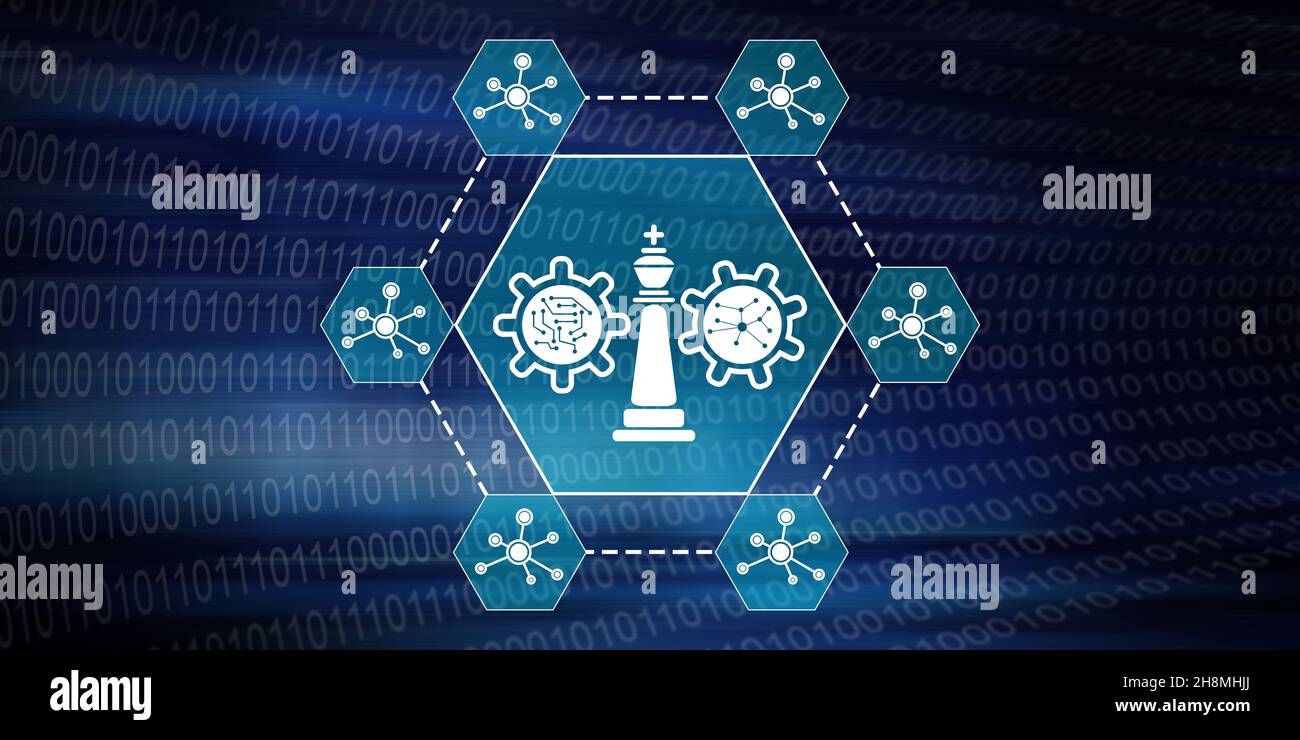 Illustration of a digital strategy concept Stock Photo - Alamy
