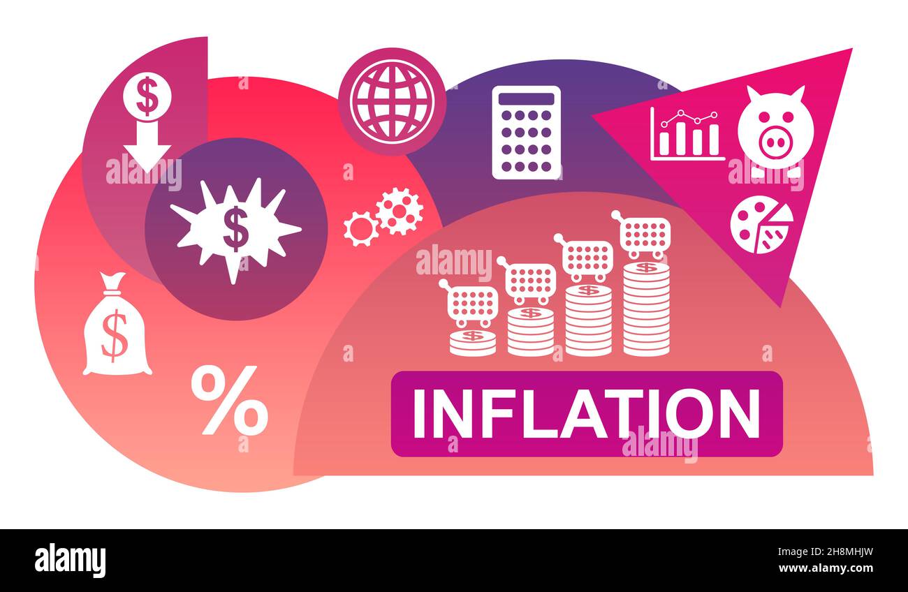 Illustration of an inflation concept Stock Photo - Alamy