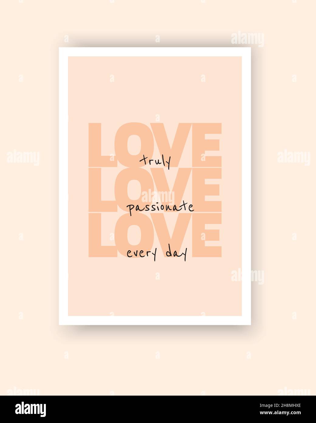 Inspirational Love Quotes Posters Lettering Quotes Love Stock