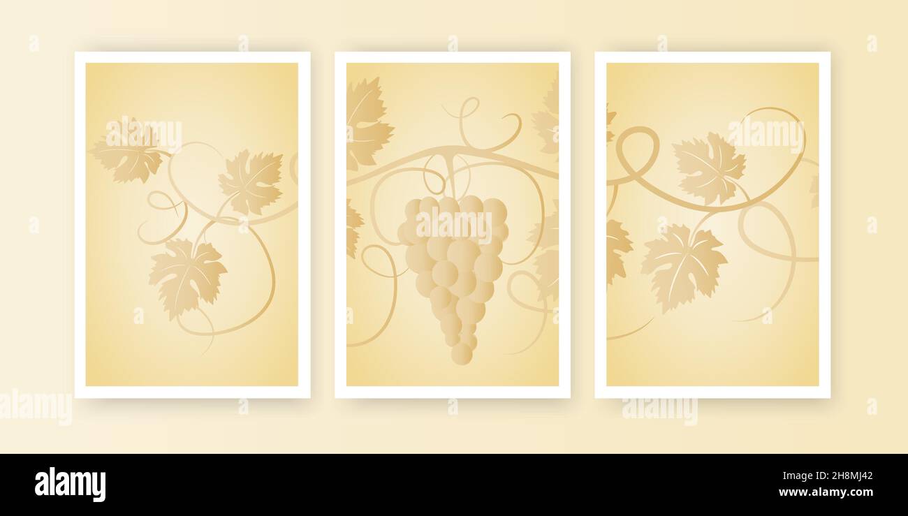 Grape illustration art hi-res stock photography and images - Alamy