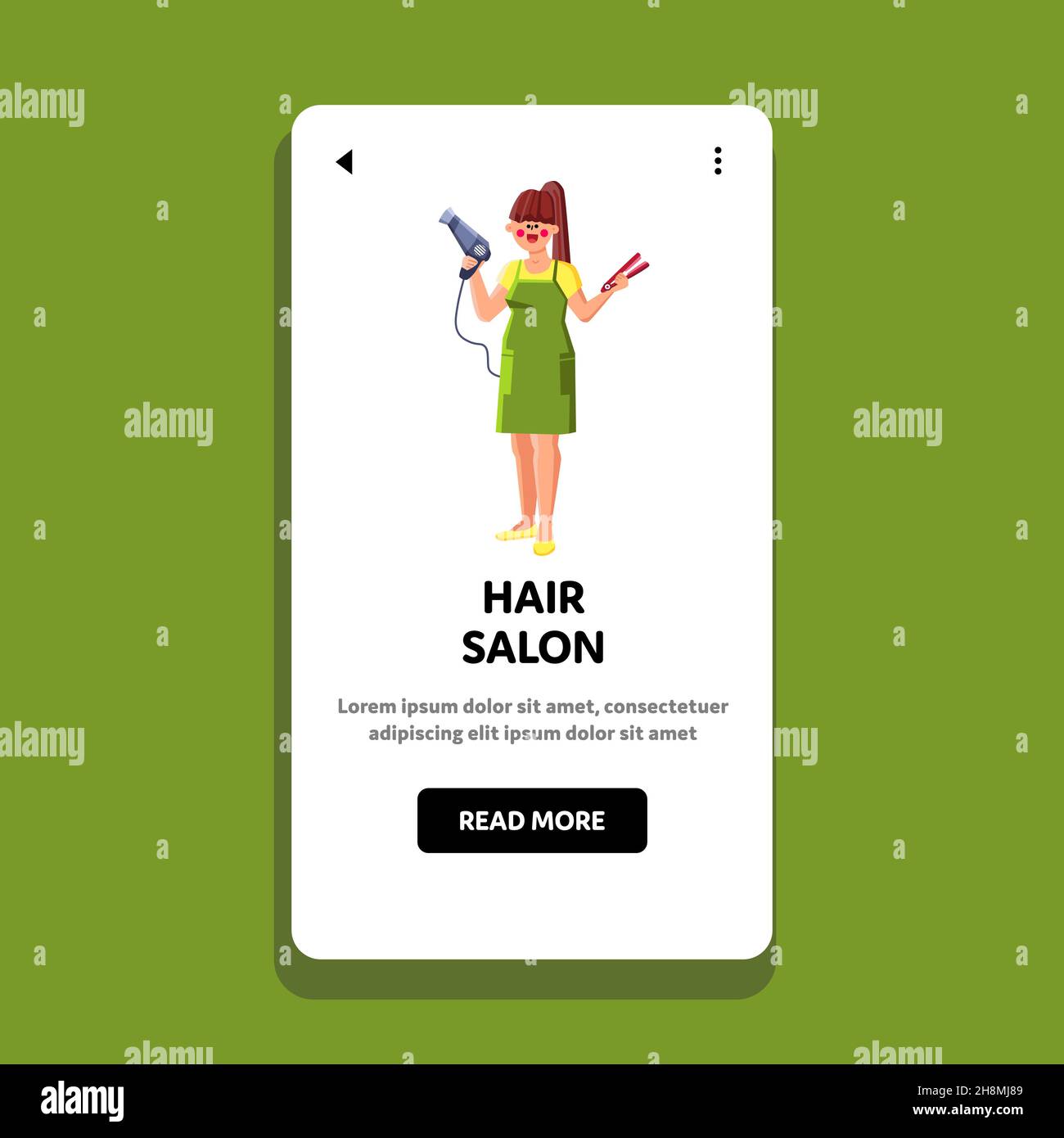 hair salon female fashion Vector Stock Vector Image & Art - Alamy
