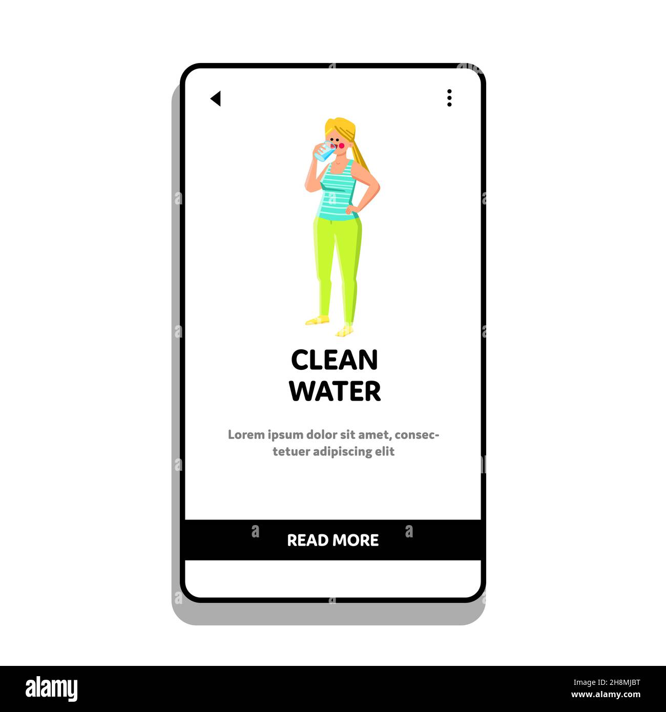 Kid drinking water Cut Out Stock Images & Pictures - Alamy