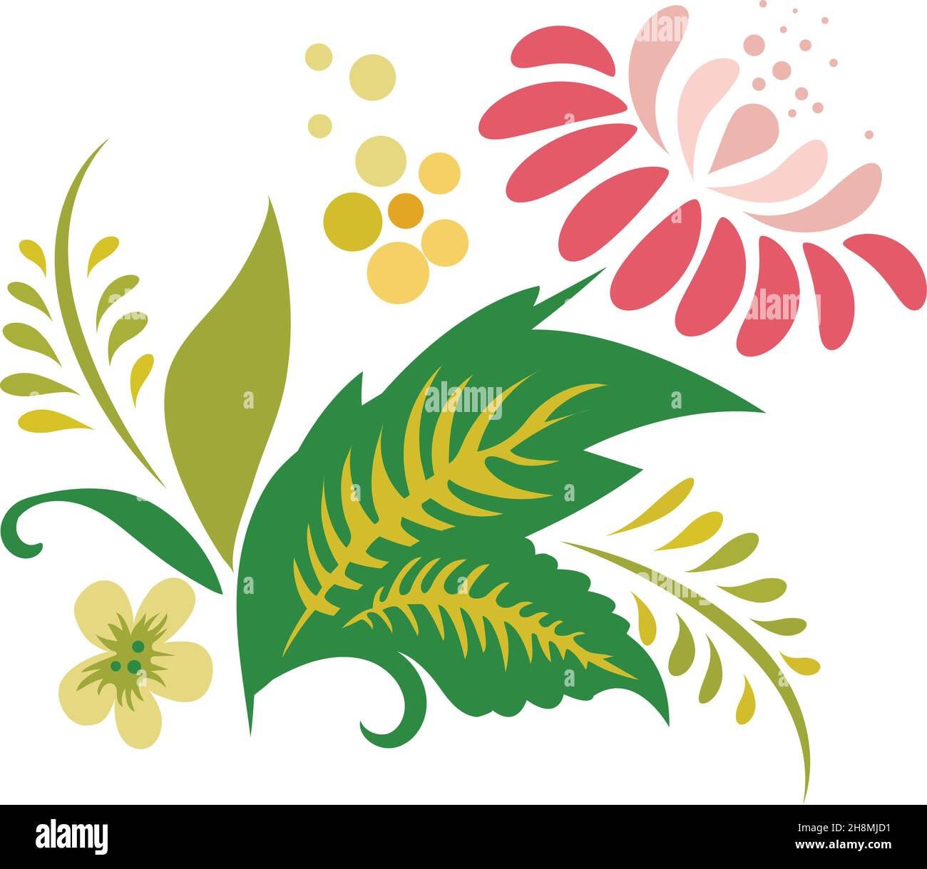 Vector floral ornament in vintage style, great for layout embellishment ...