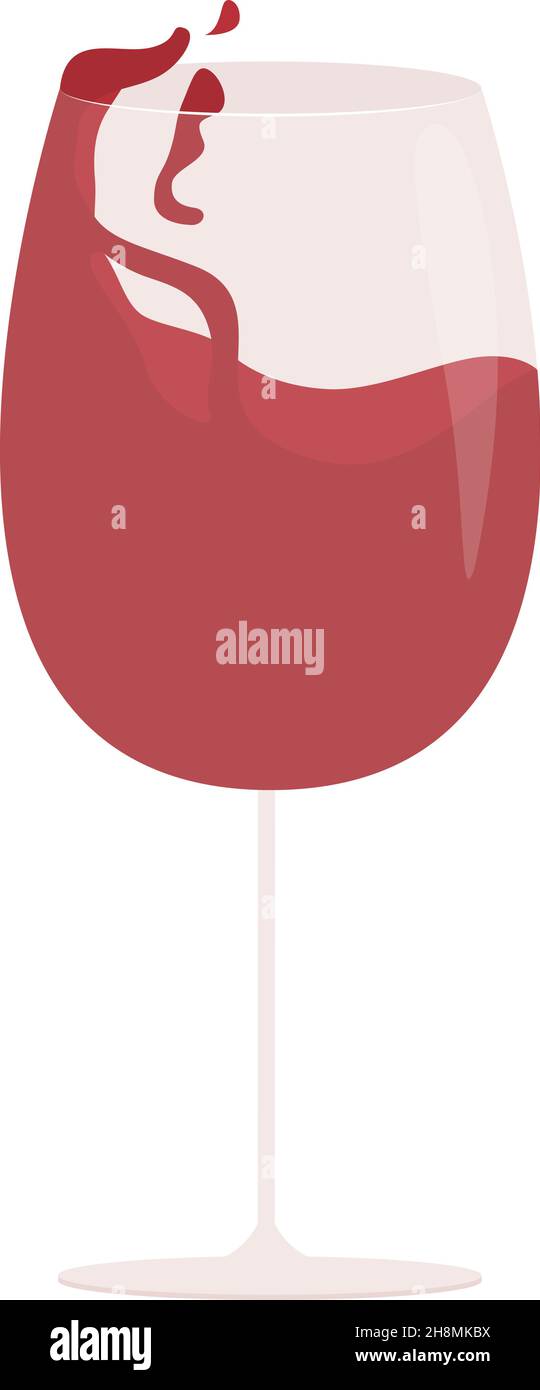 Animation red wine pouring glass Stock Vector Images - Alamy