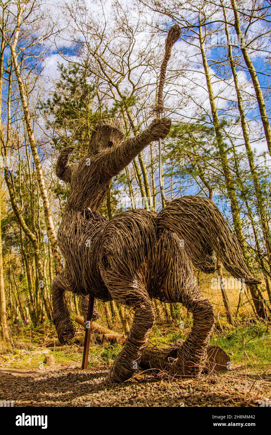 The Centaur Archer Statue, Made Of Wicker and can Be Found In a Small ...