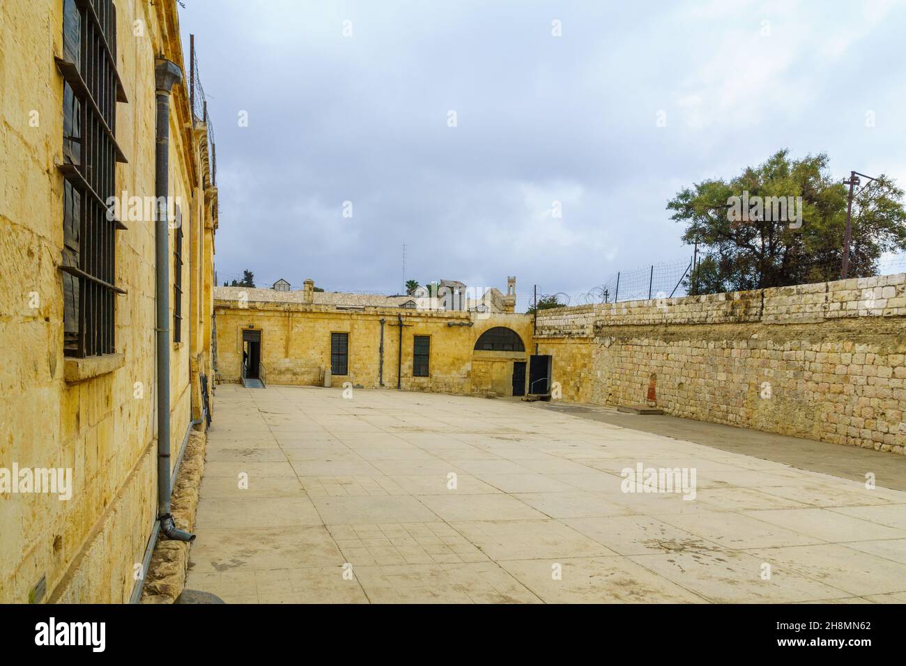 View of a historic prison yard, in Jerusalem, Israel Stock Photo - Alamy