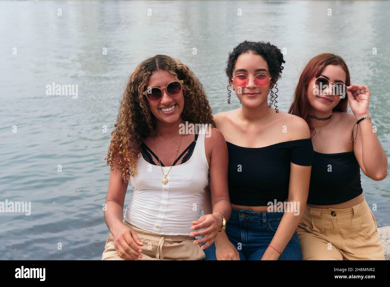 Three friends having fun hi-res stock photography and images - Alamy