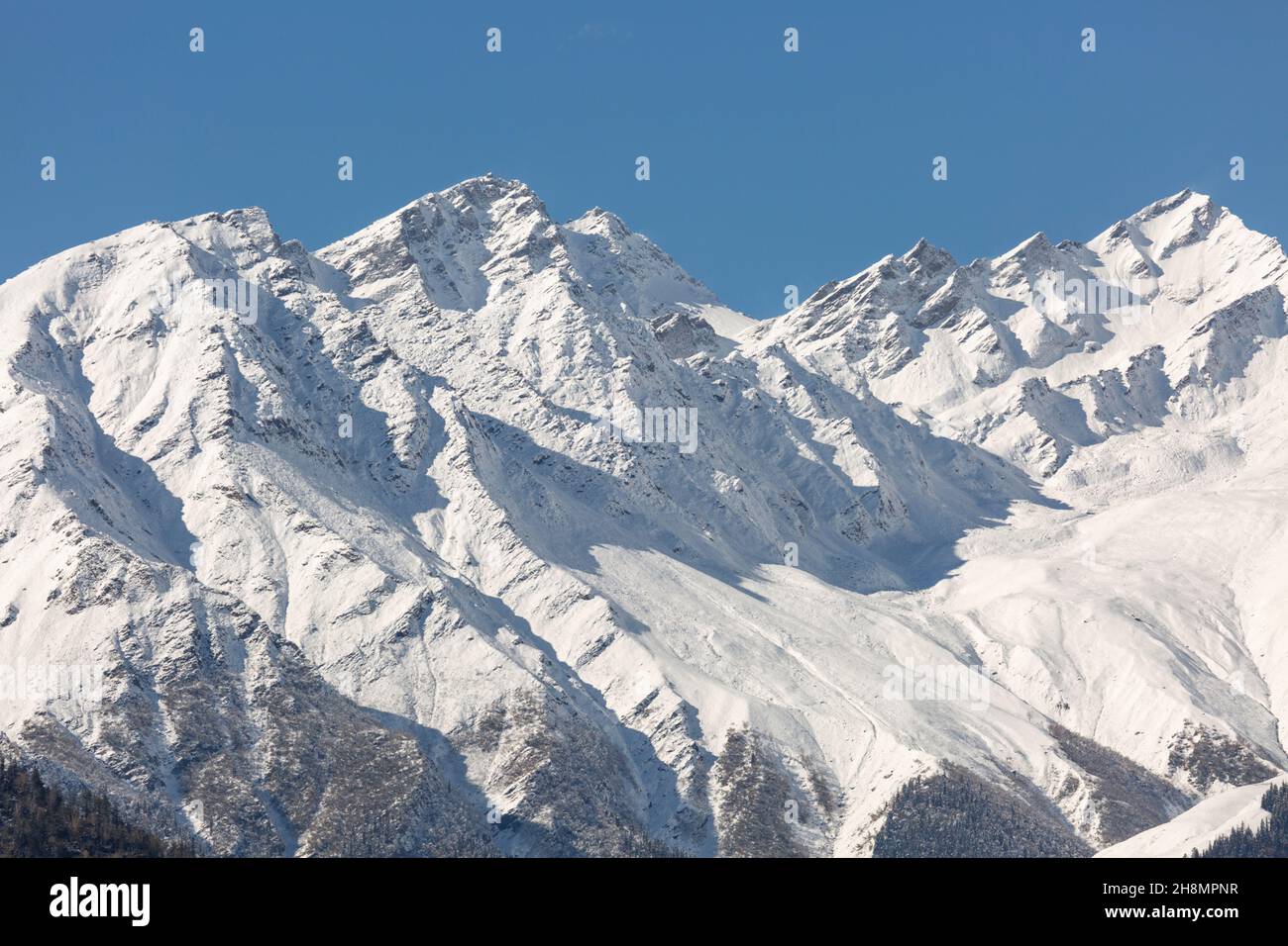 Himalaya mountain landscape also known as the Kinnaur Kailash Himalayan ...