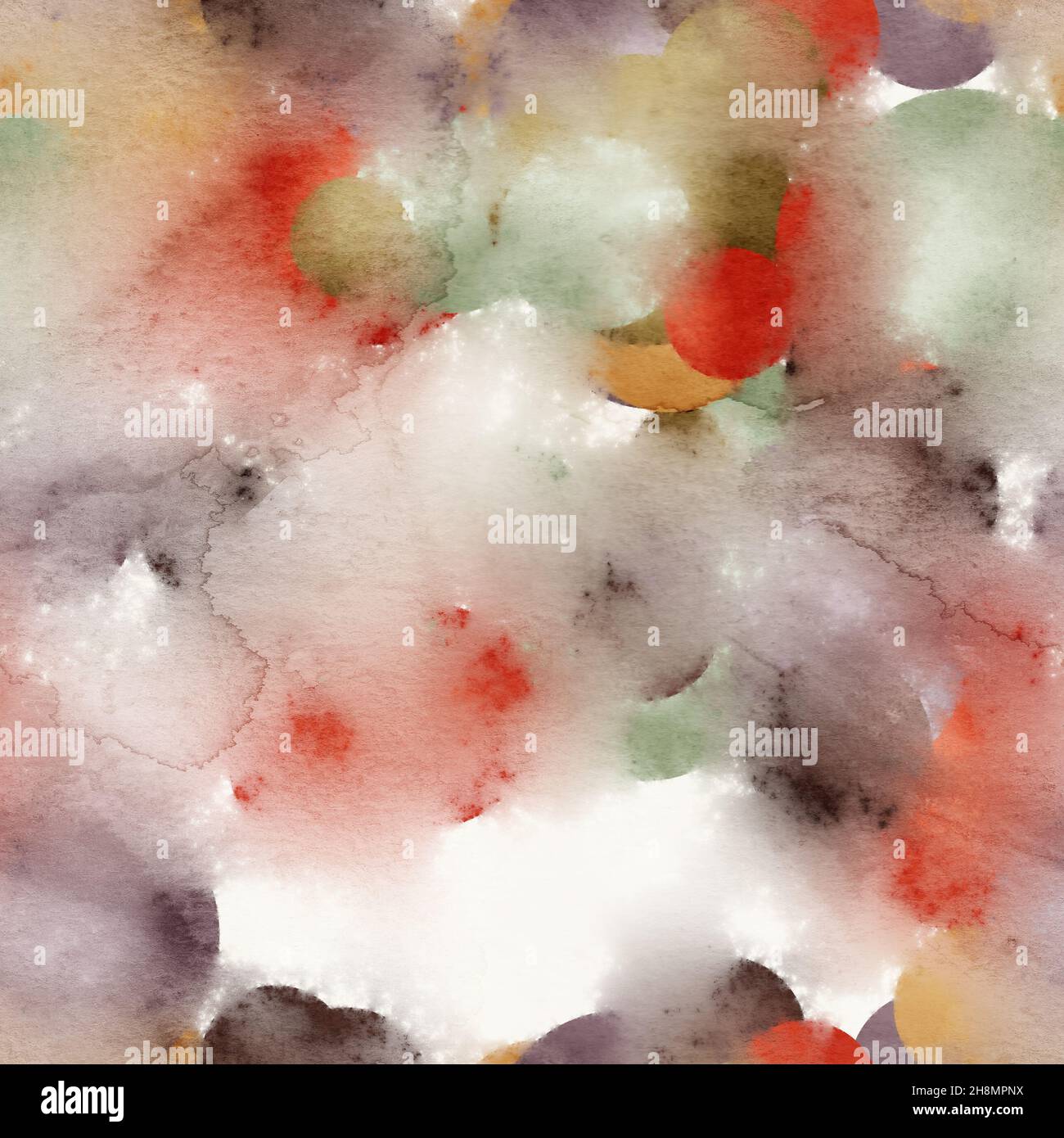 Seamless geo watercolor wet on wet bleed surface pattern design for ...