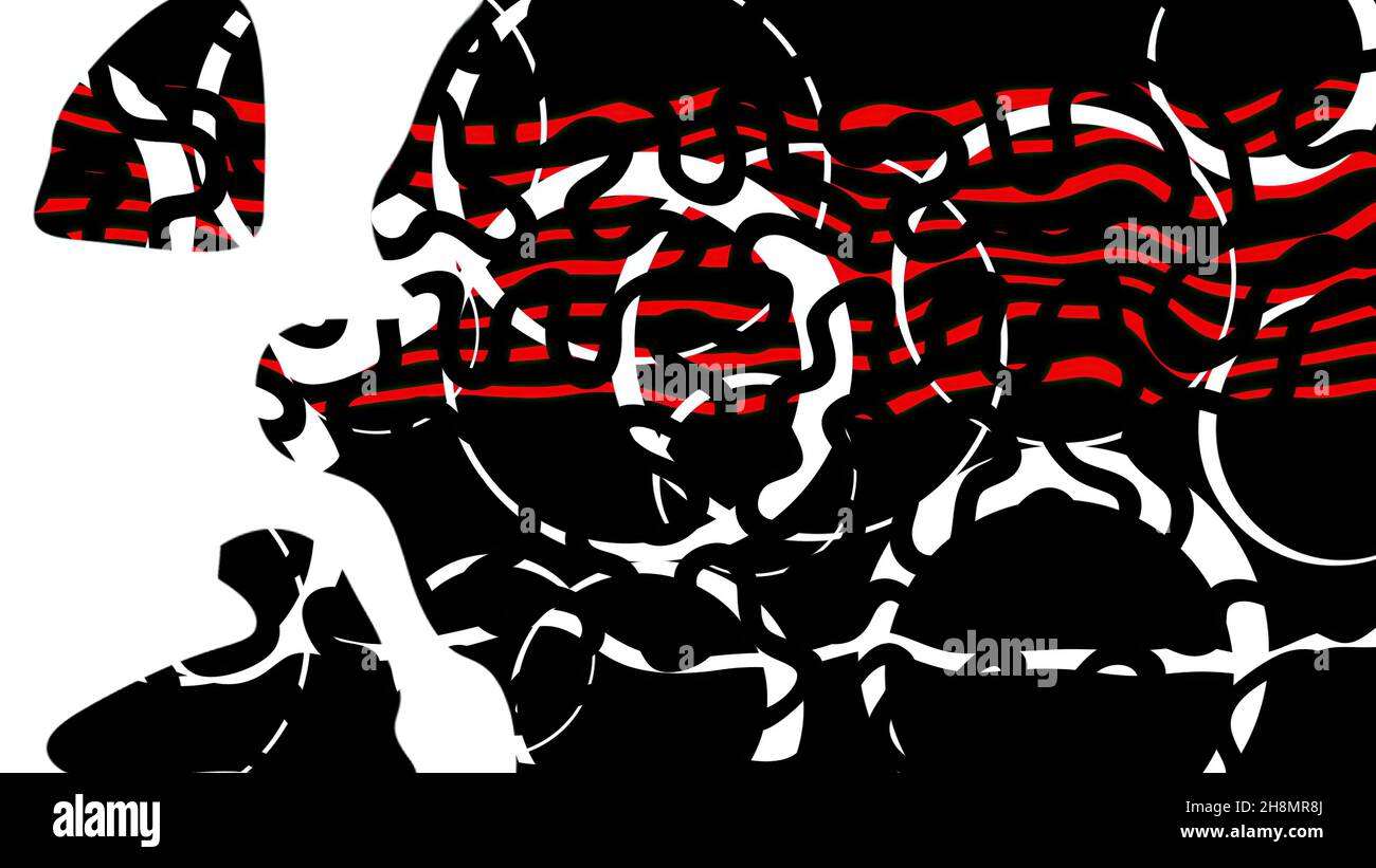 3d illustration - minimal art of Irregular circular shapes Stock Photo ...