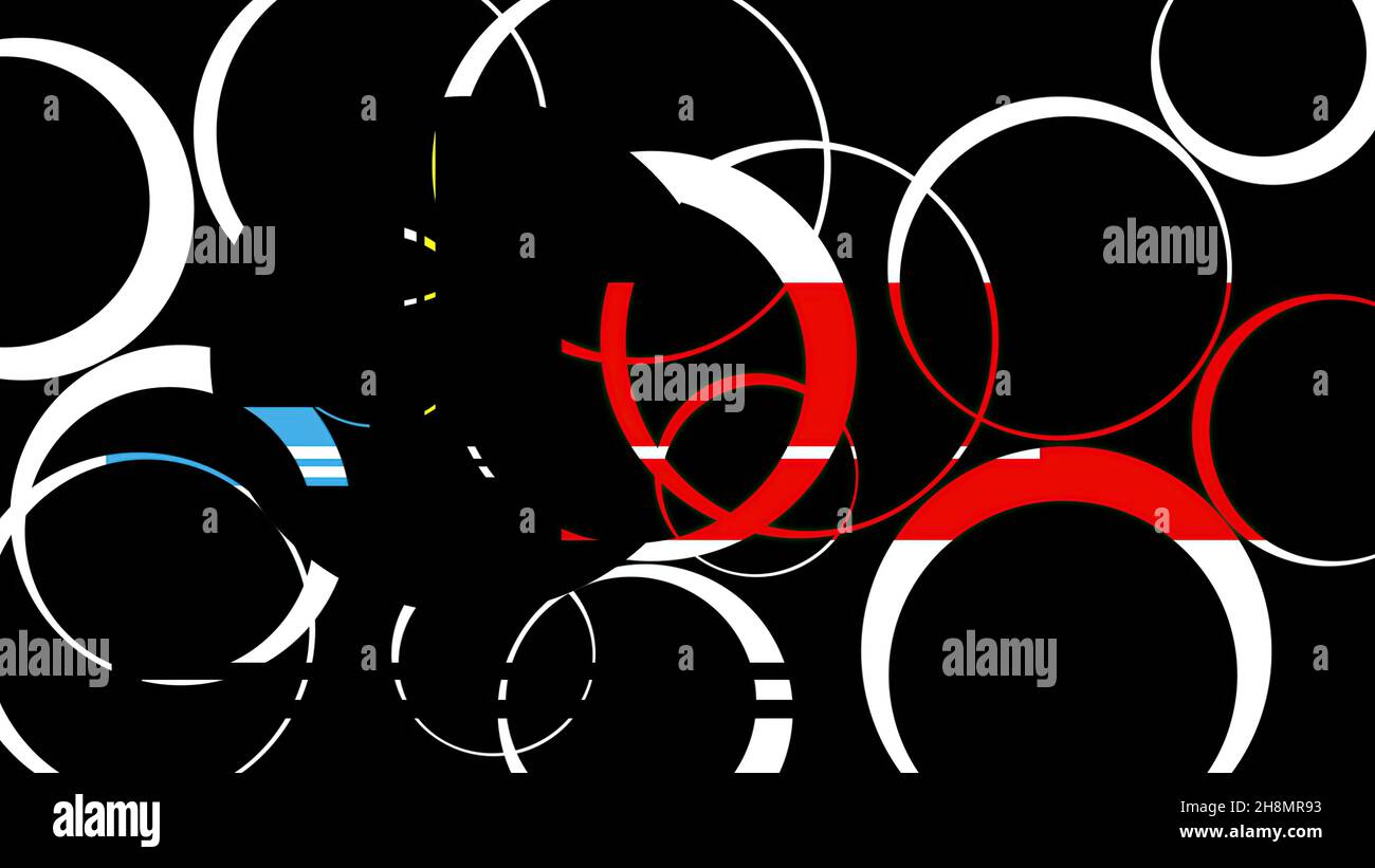 3d illustration - minimal art of Irregular circular shapes Stock Photo ...