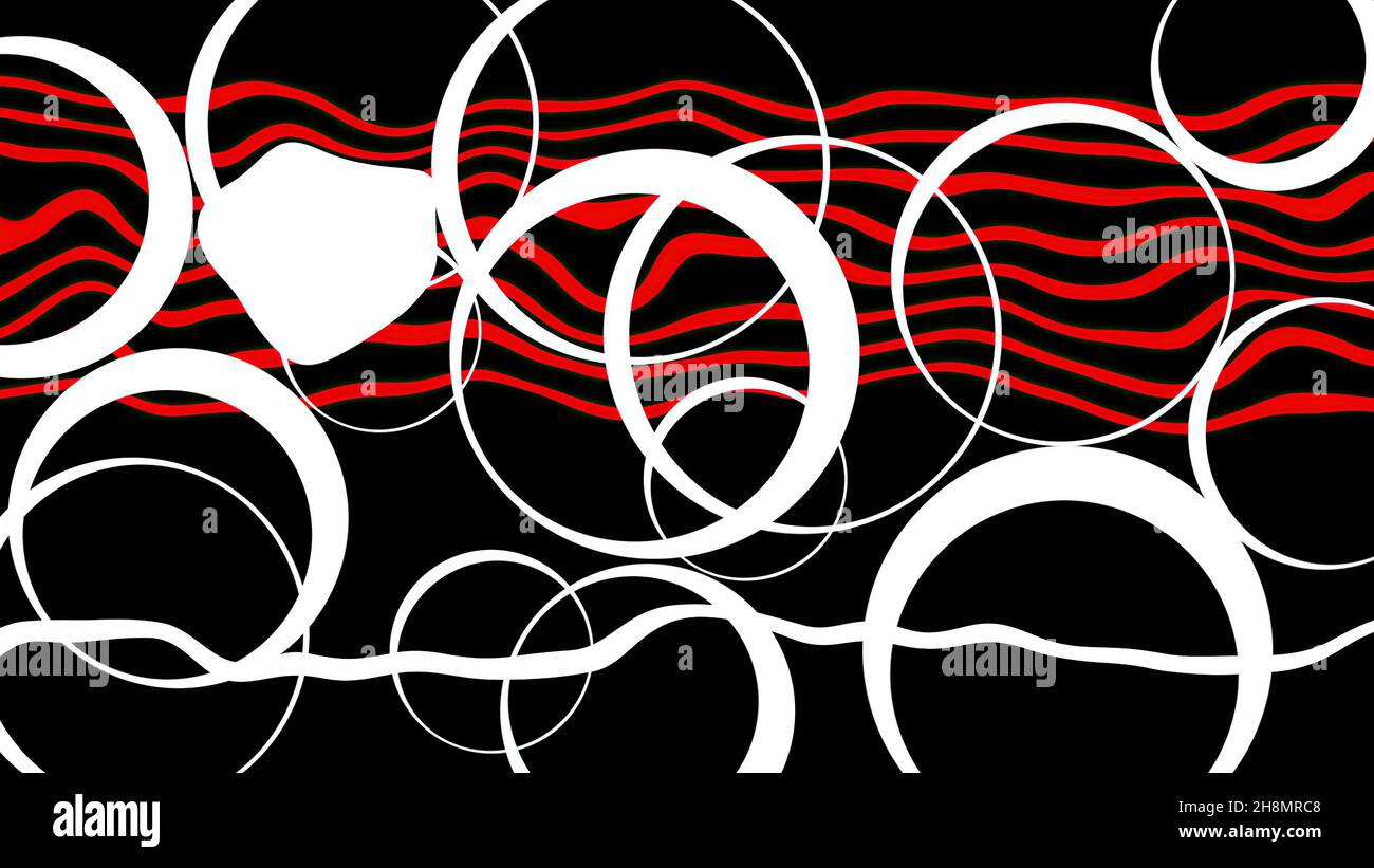 3d illustration - minimal art of Irregular circular shapes Stock Photo ...