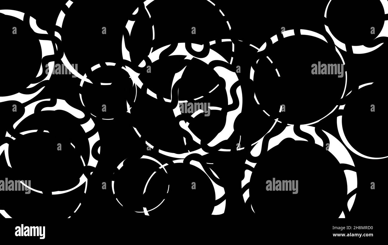 3d illustration - minimal art of Irregular circular shapes Stock Photo ...