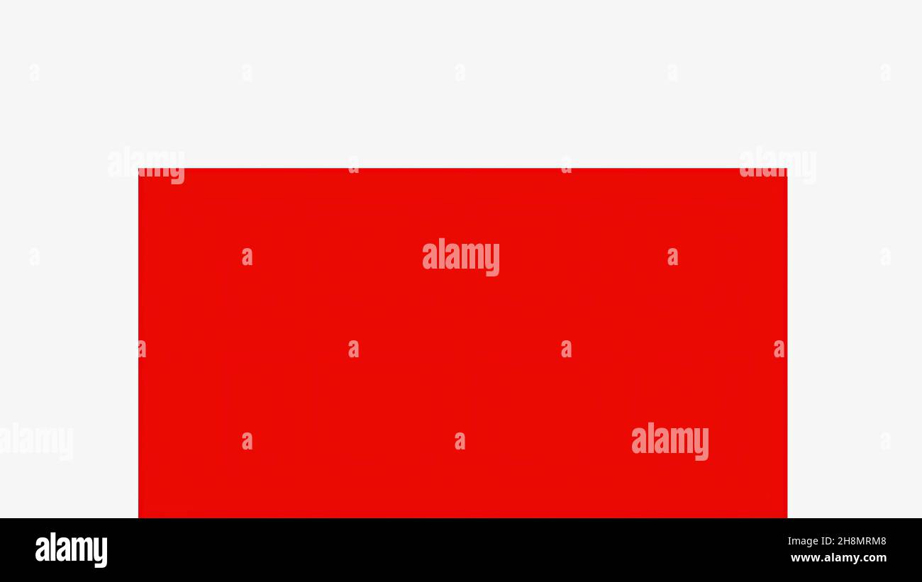 3d illustration - two red rectangle in minimal art style Stock Photo ...