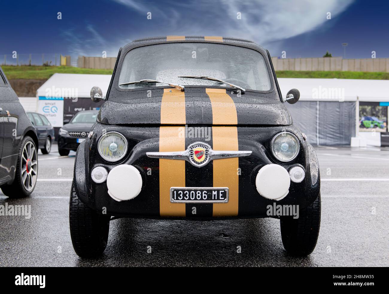 Rome, Italy, november 27 2021, race weekend. Classic italian mini car ...